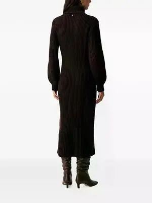Armani Exchange Ribbed-knit Roll-neck Dress