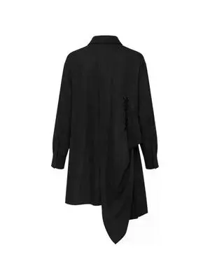 Yohji Yamamoto Tucked Draped Blouse