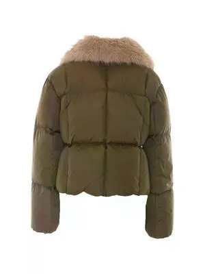 Herno Faux-fur Collar Padded Jacket - Brown