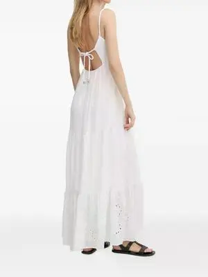 MORGAN Eyelet V-neck Dress