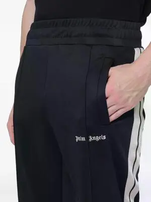 Palm Angels Logo-embroidered Side-stripe Track Pants