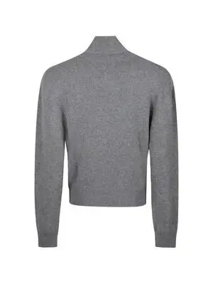 Rhude Logo-embroidered Cashmere Sweater - Grey