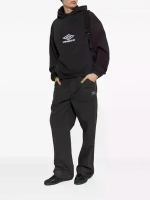UMBRO Logo-print Drawstring Hoodie - Black