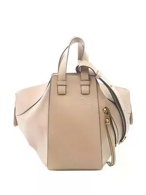 Loewe 2010s Hammock Leather Tote Bag Neutrals