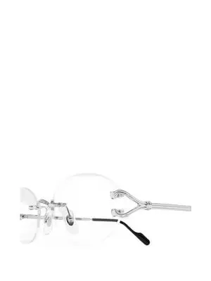 Cartier Rimless Oval-frame Glasses