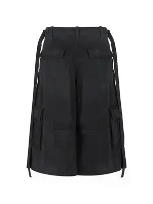 Fendi Cargo Cropped Trousers - Black