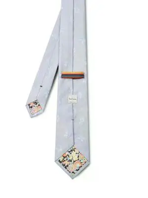 Paul Smith Light Tonal-floral Silk Tie