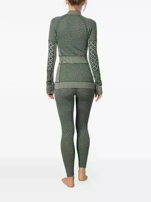 Kari Traa Pattern-mixed Panelled Base Layer Leggings