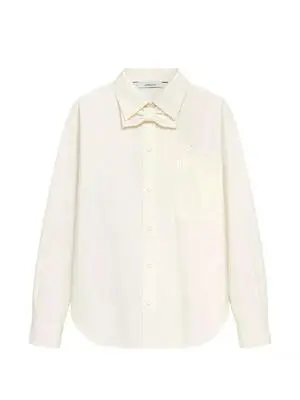 PUSHBUTTON Bow-detail Shirt - White