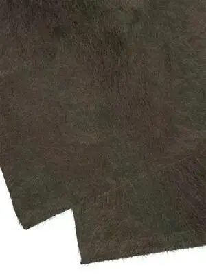 LISA YANG Brushed Knitted Scarf - Brown