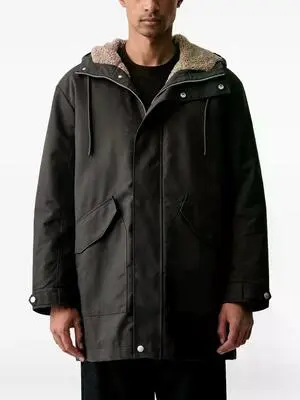 Marc O'polo Fleece-lined Hooded Coat - Grey