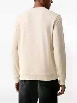 Marc O'polo Logo-print Crew-neck Sweater - Neutrals