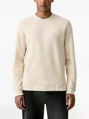 Marc O'polo Logo-print Crew-neck Sweater - Neutrals