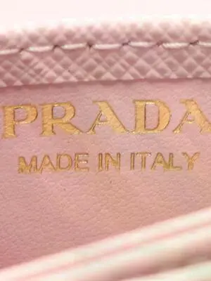 Prada 2020s Saffiano Leather Card Holder
