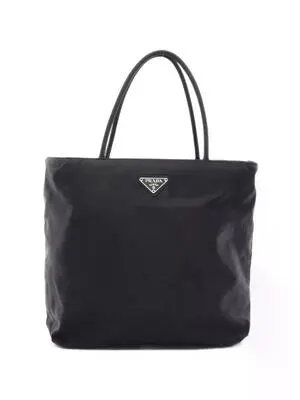 Prada 2000s Tessuto City Tote Bag - Black
