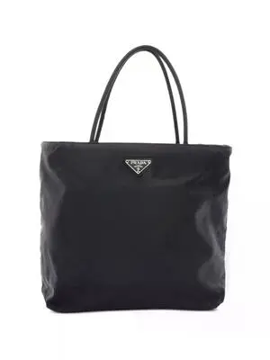 Prada 2000s Tessuto City Tote Bag - Black