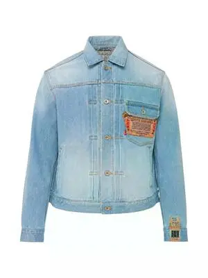 DOUBLET Zephyr Yarn Faded Denim Jacket - Blue