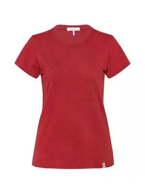 Rag & Bone Slub Cotton T-shirt - Red