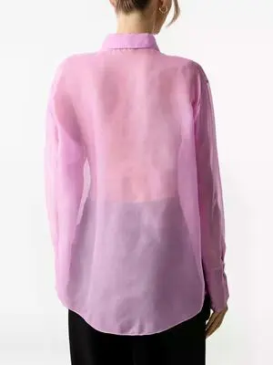 Patrizia Pepe Sheer Button-up Shirt