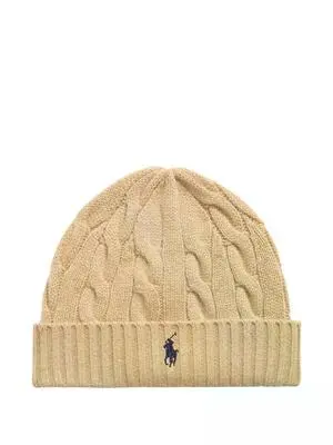 Polo Ralph Lauren Cable-knit Wool-cashmere Beanie - Neutrals