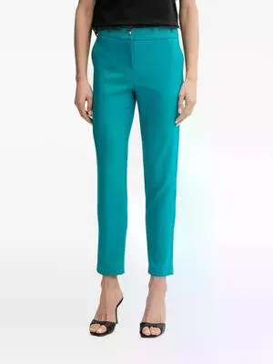 MORGAN Button-fastening Cropped Trousers - Blue