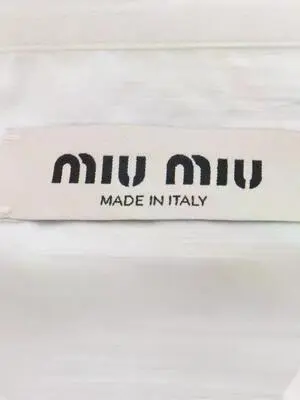 Miu Miu 2010s Logo-patch Pocket Shirt