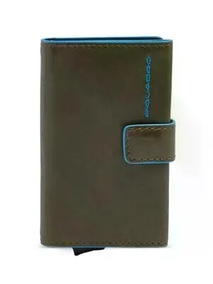 PIQUADRO Logo-lettering Wallet - Green