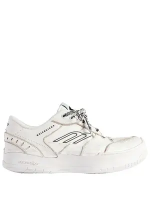 Balenciaga Hamptons Platform Sneaker - White