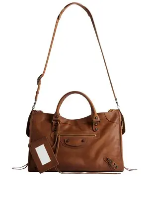 Balenciaga Vintage Medium Le City Bag In Leather - Brown