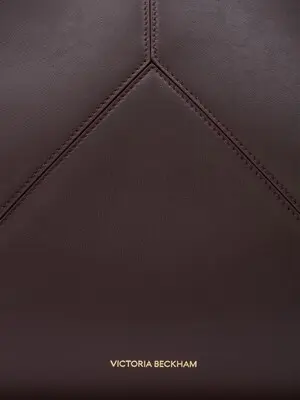 Victoria Beckham Coffee Liqueur Leather Tote Bag