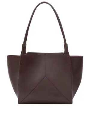 Victoria Beckham Coffee Liqueur Leather Tote Bag