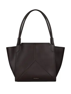 Victoria Beckham Tote Bag In Soft Leather - Brown