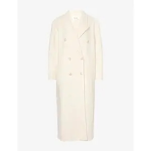 THE FRANKIE SHOP Gaia Double-breasted Wool-blend Coat - Ivory
