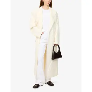 THE FRANKIE SHOP Gaia Double-breasted Wool-blend Coat