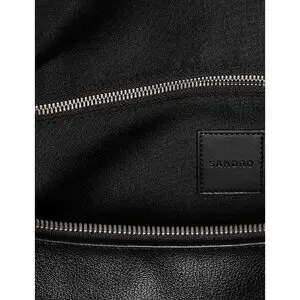 Sandro Brand-tab Leather Weekend Bag