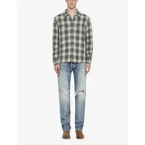 ALLSAINTS Brook Checked Long-sleeve Cotton Shirt