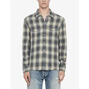 ALLSAINTS Brook Checked Long-sleeve Cotton Shirt
