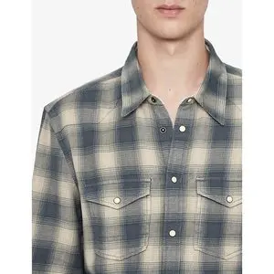 ALLSAINTS Brook Checked Long-sleeve Cotton Shirt