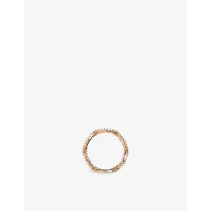 APM MONACO Maille Marine 18ct Gold-plated Brass And Zirconia Ring
