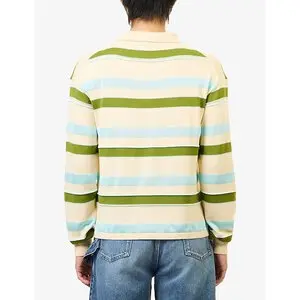JW Anderson Striped Knitted Polo Shirt
