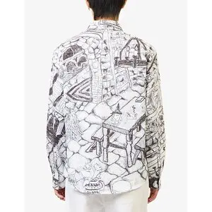 HERESY Library Patterned Cotton Shirt