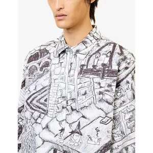HERESY Library Patterned Cotton Shirt