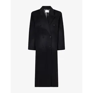 THE FRANKIE SHOP Gaia Double-breasted Wool-blend Coat