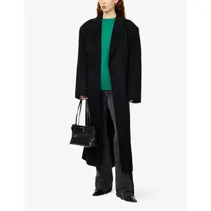 THE FRANKIE SHOP Gaia Double-breasted Wool-blend Coat