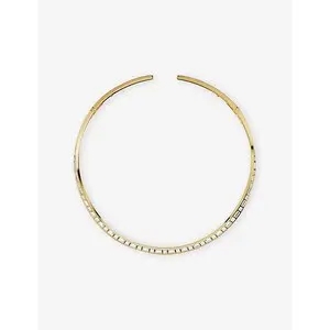 APM MONACO Les Reflets Alloy And Cubic Zirconia Choker Necklace - Yellow