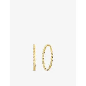 APM MONACO Up And Down Statement Alloy And Cubic Zirconia Hoop Earrings - Yellow
