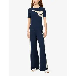 SISTERS & SEEKERS Seekola Side Stripe Cotton-stretch Trousers