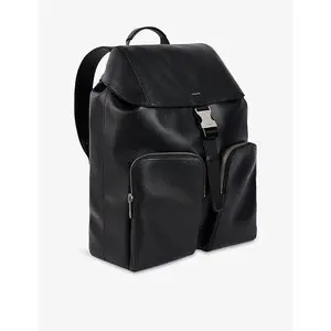 Sandro Buckled Leather Backpack