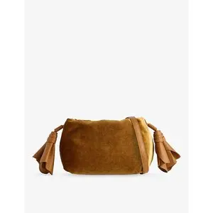 Zimmermann Cloud 91 Small Velvet Clutch - Mustard