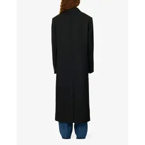 THE FRANKIE SHOP Jane Longline Double-breasted Woven Coat